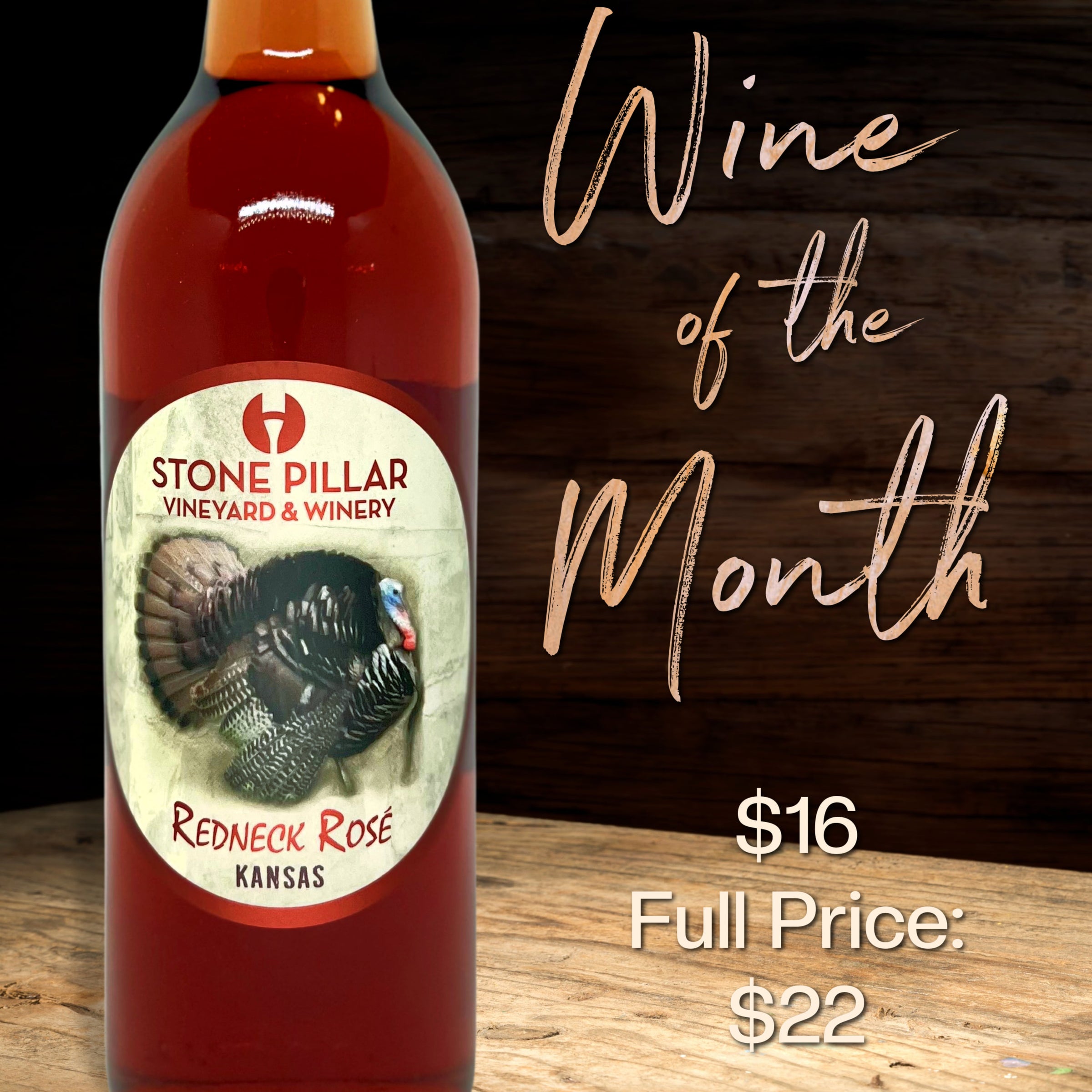Redneck Rose` Bottle | STONE PILLAR VINEYARD & WINERY